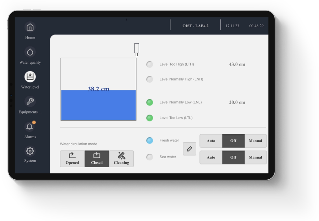 Logiciel de gestion d'aquariums LXA_Datatech - LUXAQUA